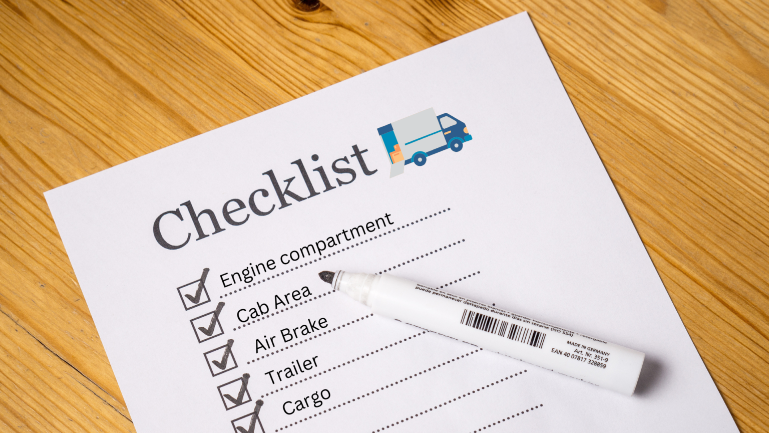 Pre-Trip Inspection Checklist For Class A CDL - A Complete Guide ...
